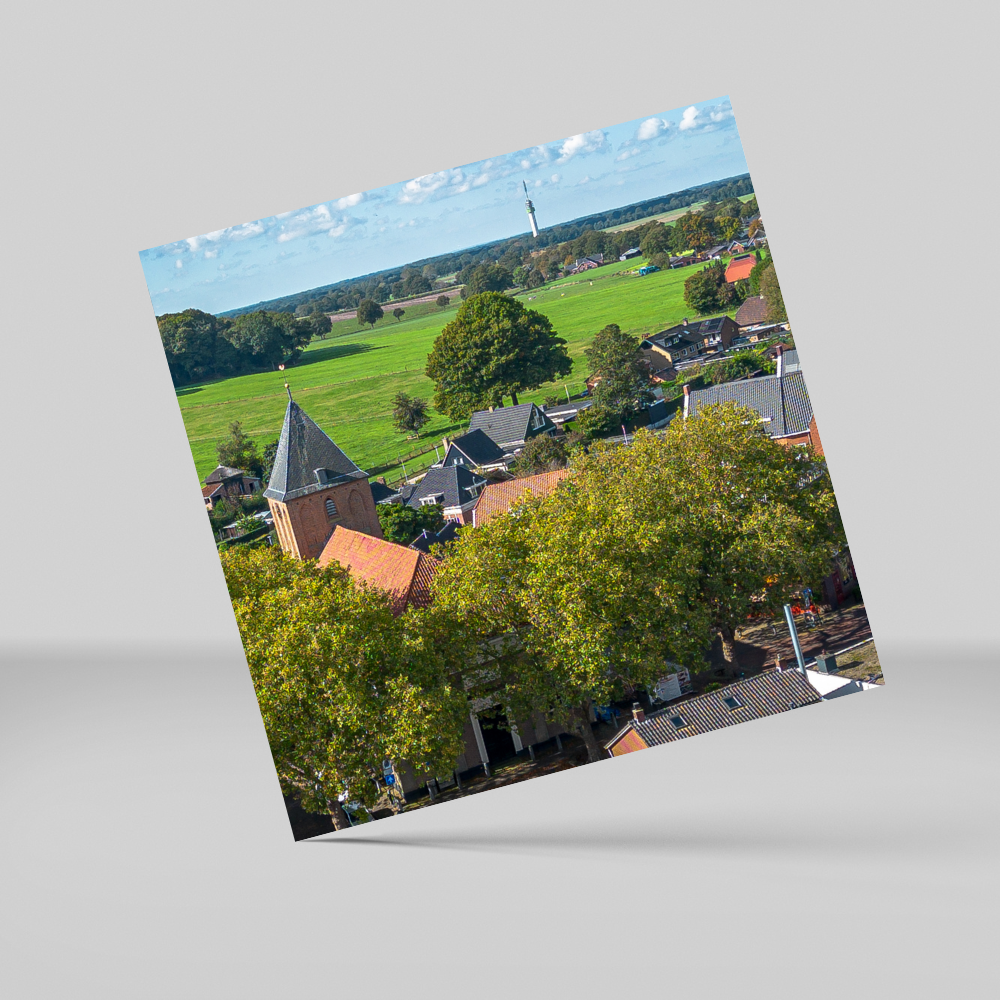Martinuskerk in Markelo vanuit de lucht - Fotostudio Markelo
